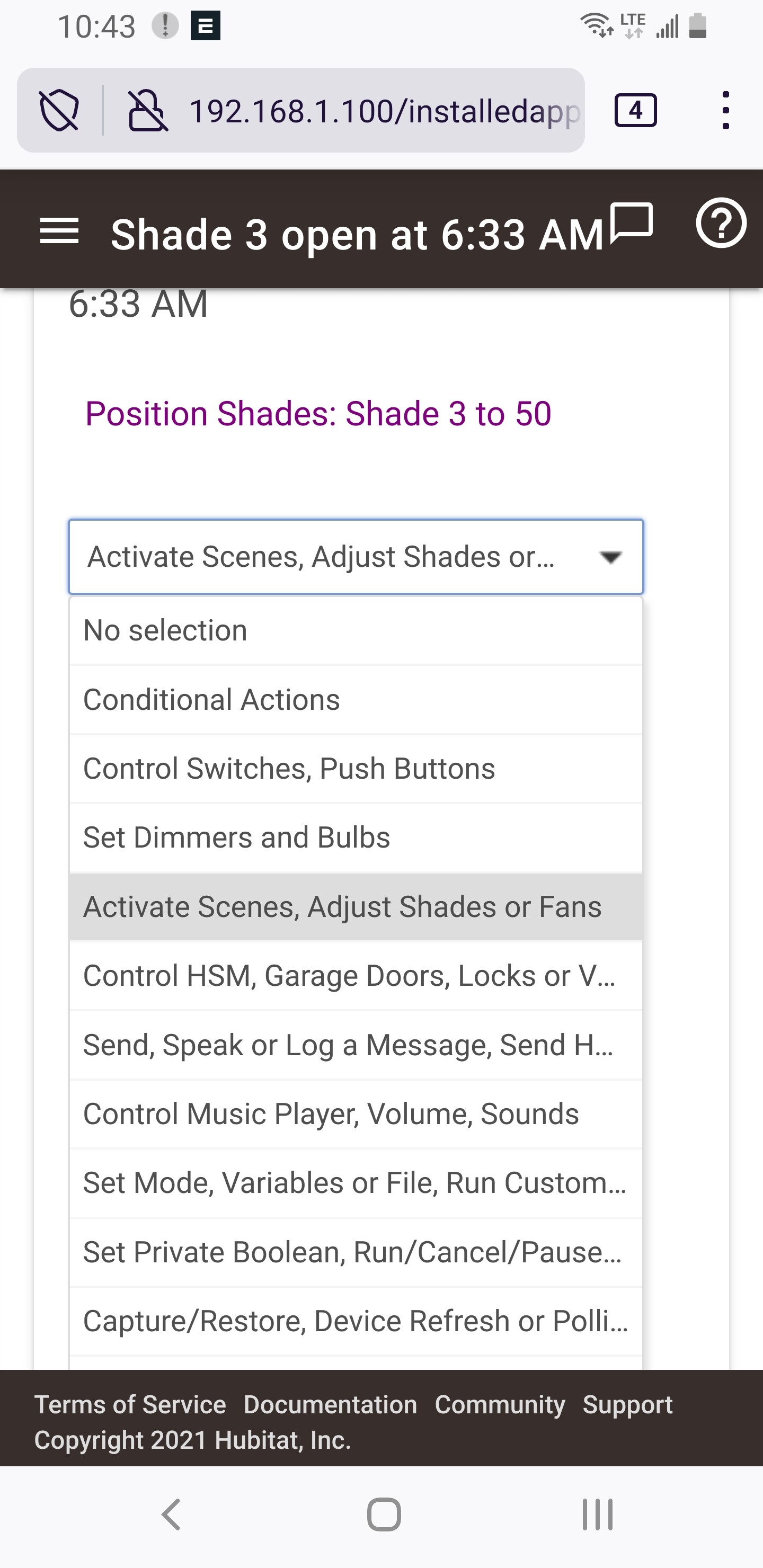 Window Blind missing from RM capability list - Rule Machine® - Hubitat